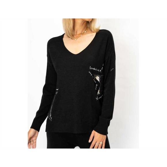 LOOK MODE USA | Sweaters | New Look Mode Usa Sweater With Silver Sequin ...
